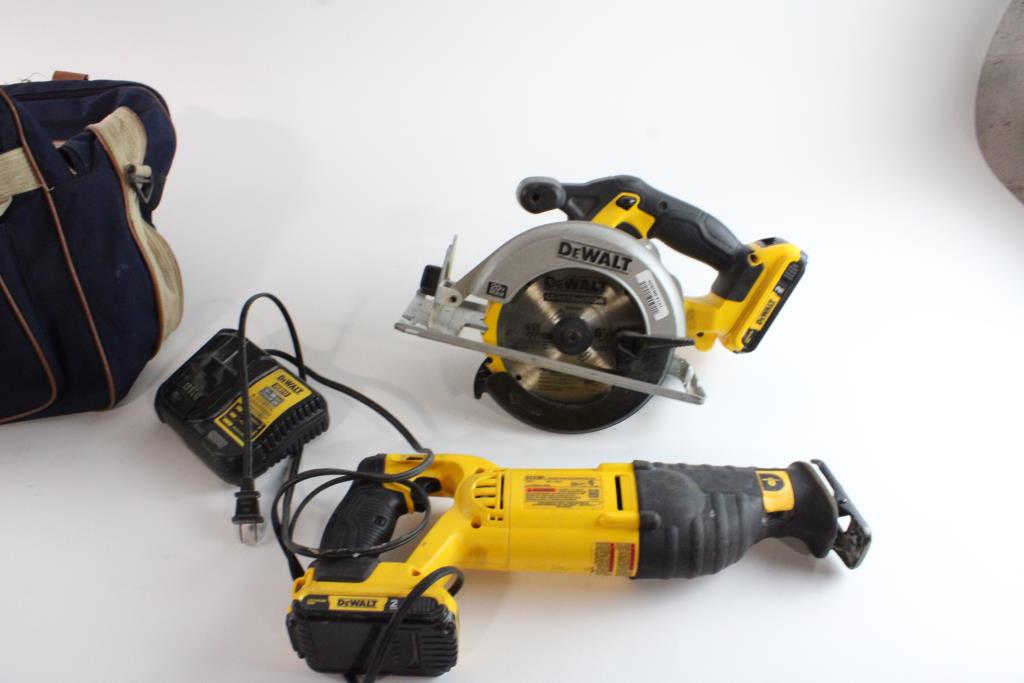 DeWalt Circular & Reciprocating Saws With Battery & Charger | Property Room