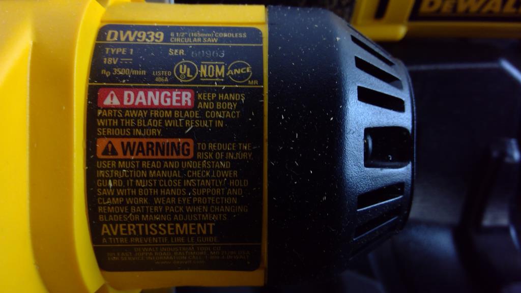 DeWalt Circular Saw And Reciprocating Saw, 2 Pieces | Property Room