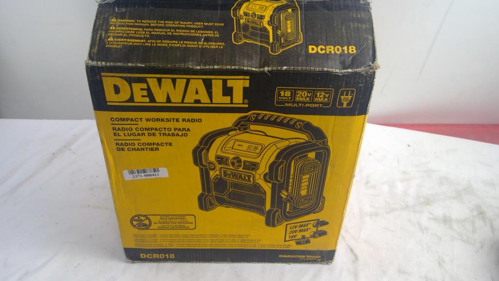 DeWalt Compact Worksite Radio, DCR018 | Property Room