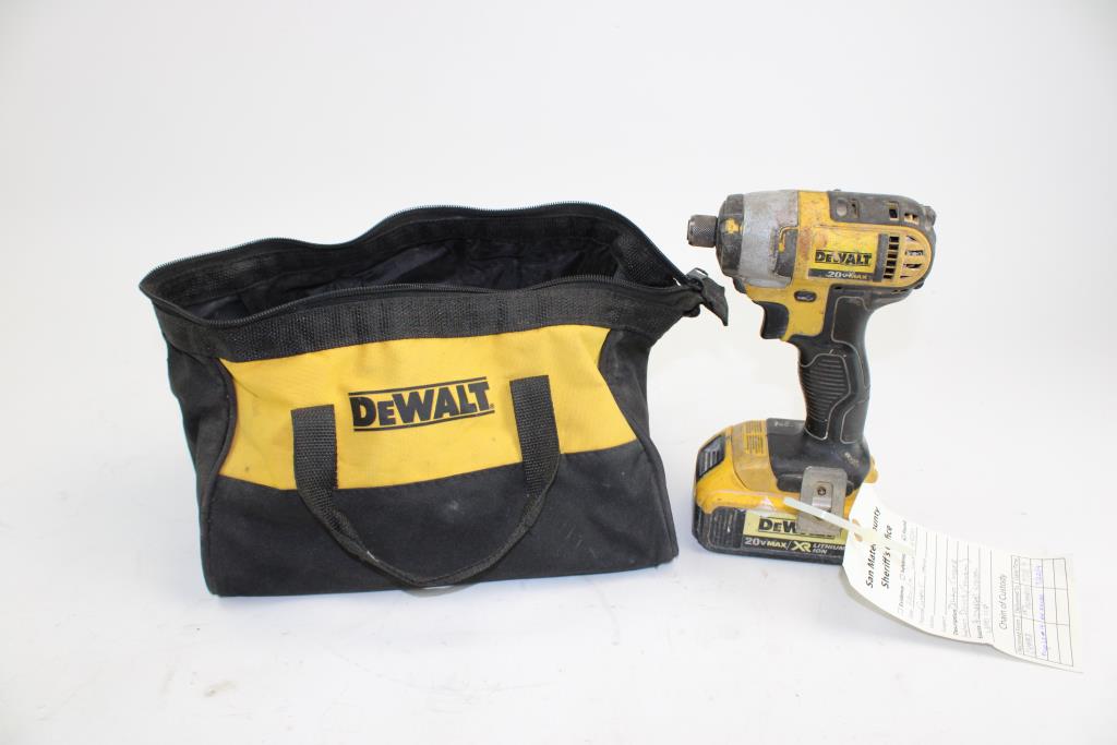 DeWalt Cordless Impact Driver In DeWalt Carry Case | Property Room