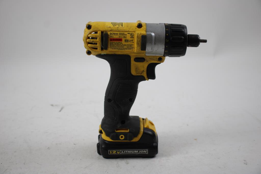 DeWalt Cordless Screwdriver, DCF610 | Property Room