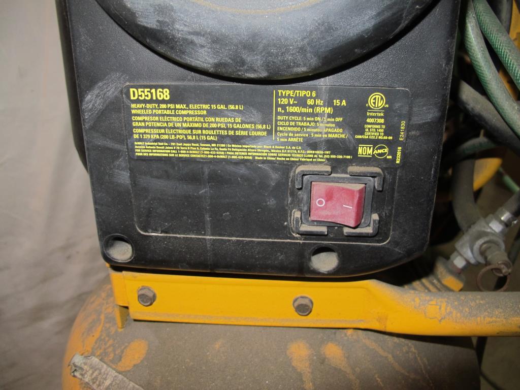 Dewalt D55168 Electric 15gal. Wheeled Portable Compressor | Property Room