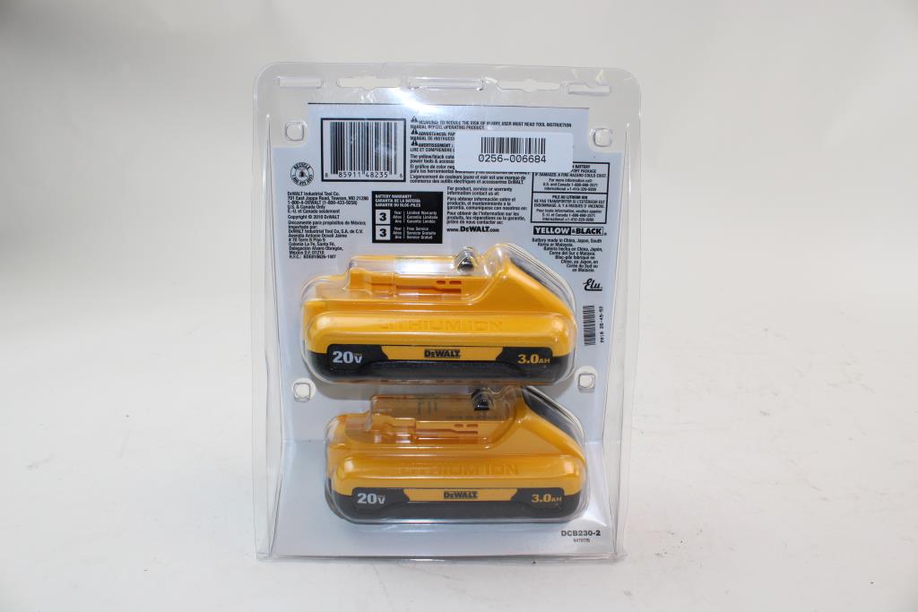 Dewalt Dcb230-2 Batteries - 2 Pack | Property Room