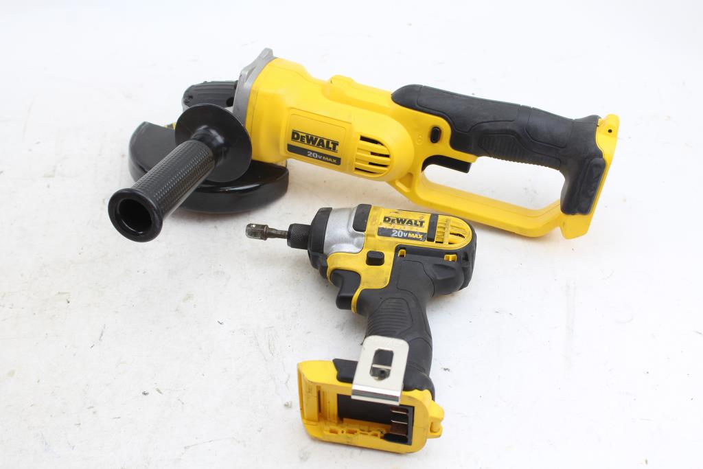 Dewalt Dcf Impact Driver, Dcg412 Grinder | Property Room