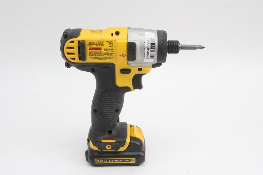 Dewalt DCF815 12v Cordless Impact Drill | Property Room