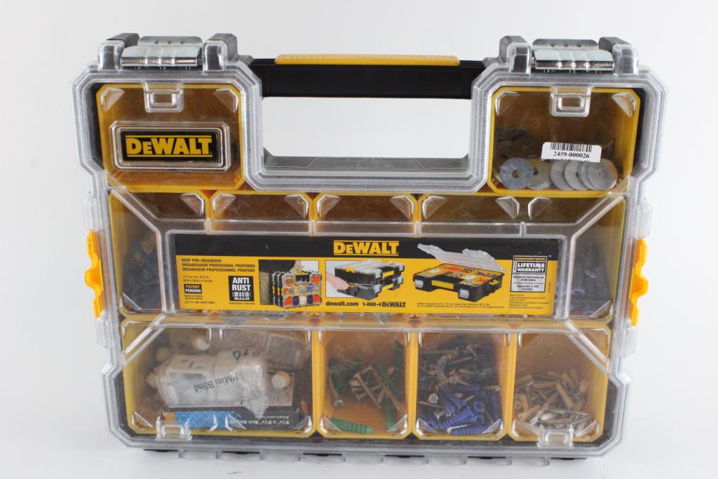 DeWalt Deep Pro Organizer With Assorted Pieces | Property Room