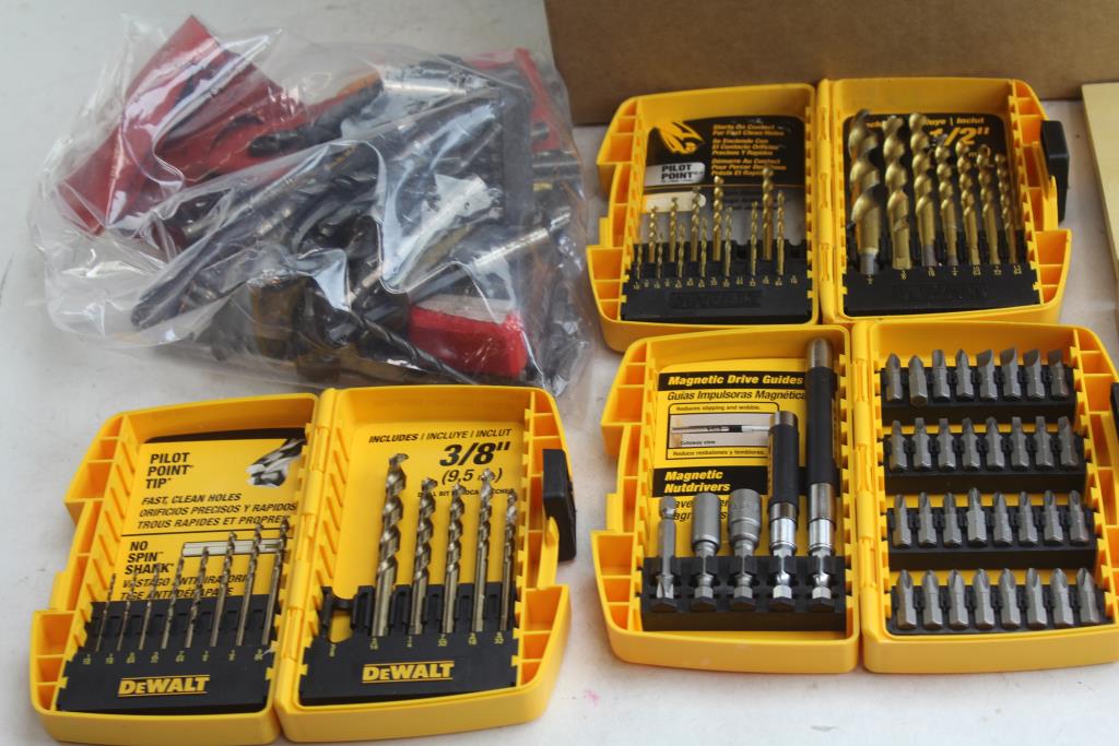 Dewalt Drill Bits, Alltrade Dial Caliper And Micrometer, And More 10 ...