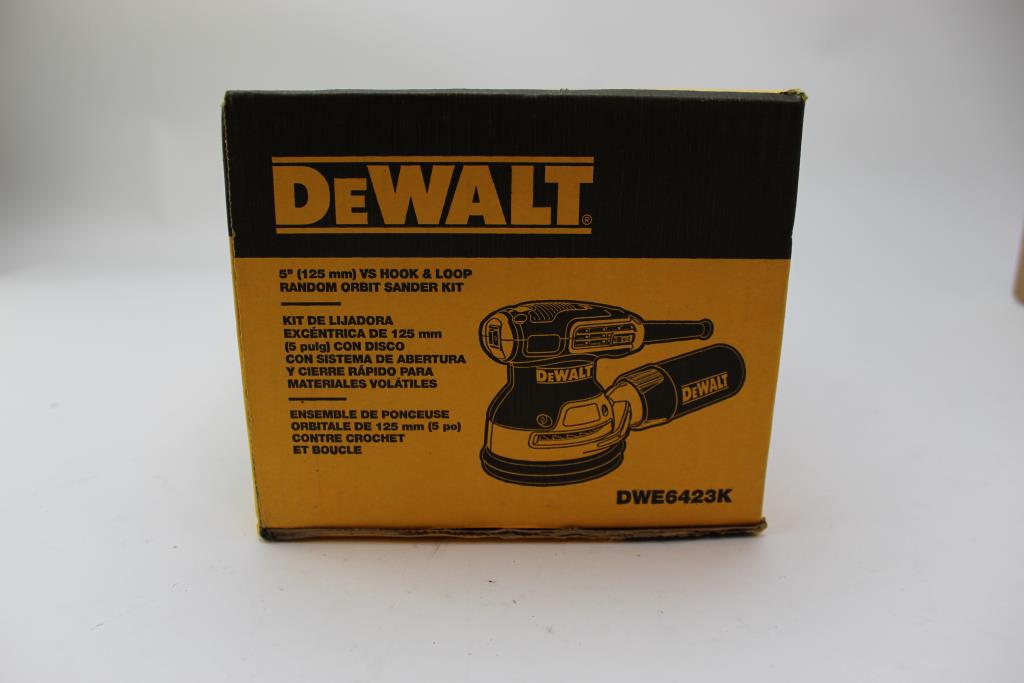 Dewalt Dwe6423k Vs Hook & Loop Random Orbit Sander Kit | Property Room