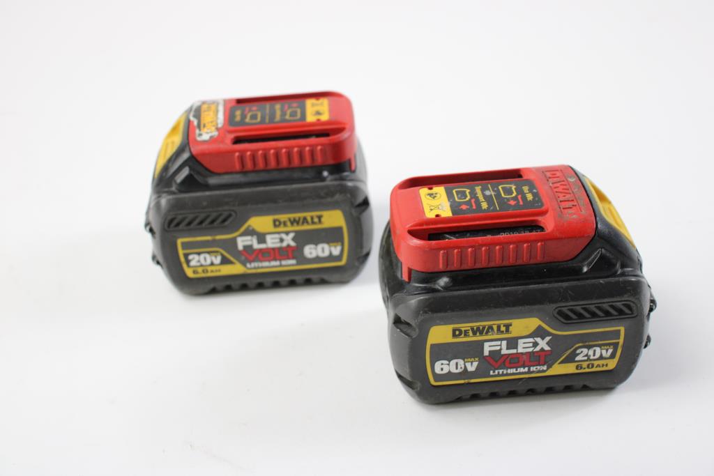 Dewalt Flex Volt 60v Battery Pack, 2 Pieces | Property Room