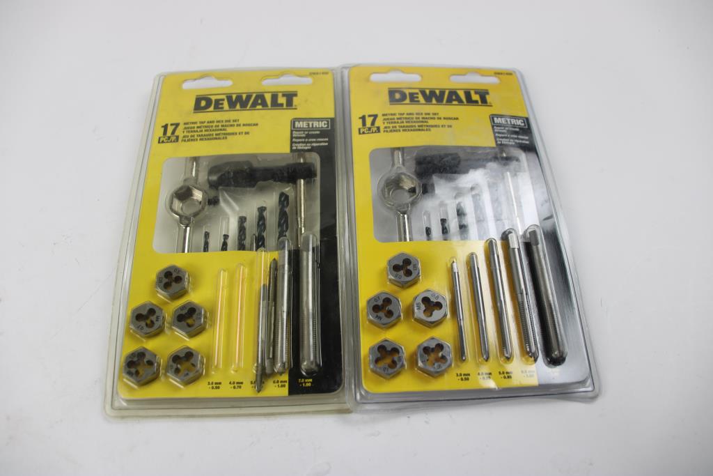 Dewalt, Fractional Tap Set, Metric Tap Set, 4 Pieces | Property Room