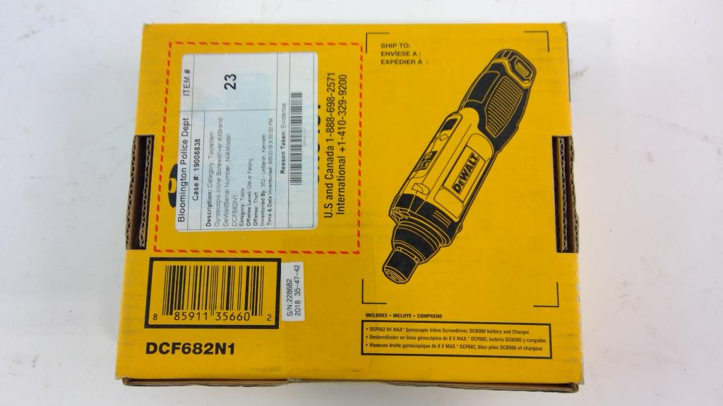 DeWalt Gyrosopic Inline Screw Driver Kit | Property Room