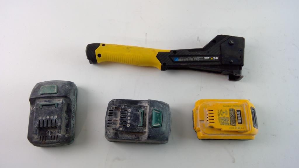 DeWalt Hammer Tacker And Tool Batteries, 4 Pieces | Property Room