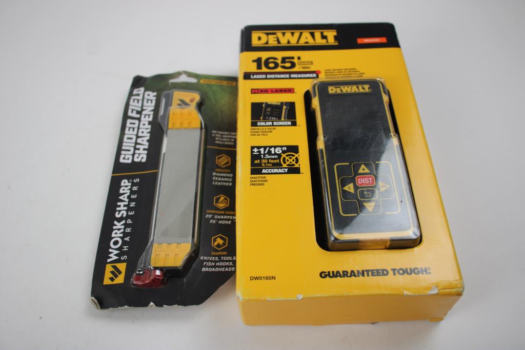 Dewalt Laser Measurer And Work Sharp Sharpener | Property Room