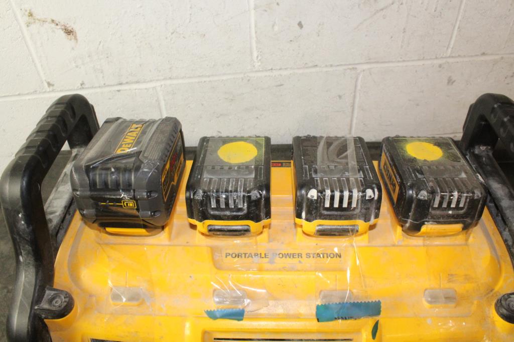 DeWalt Portable Power Station With Four Battery Packs | Property Room