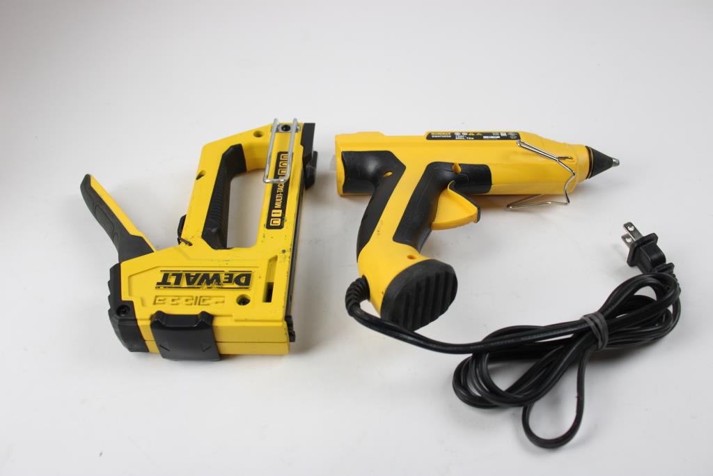 Dewalt Rapid Heat Ceramic Glue Gun, 16' Tape Measure, And 5-in-1 Multi ...