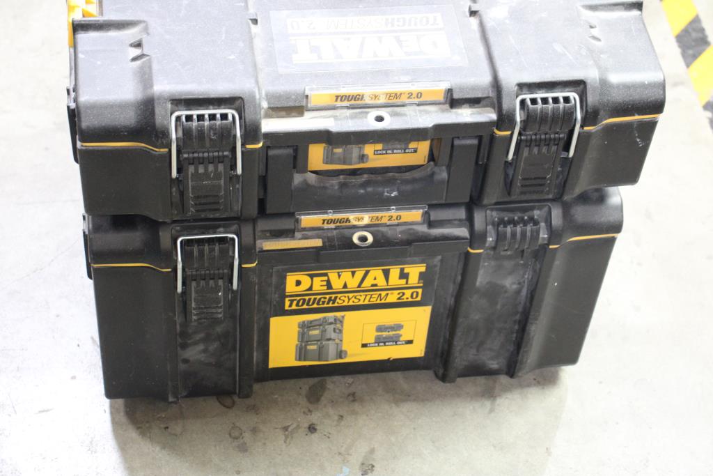 Dewalt Tough System 2.0 Toolbox With Misc Tools, 5+ Pieces | Property Room