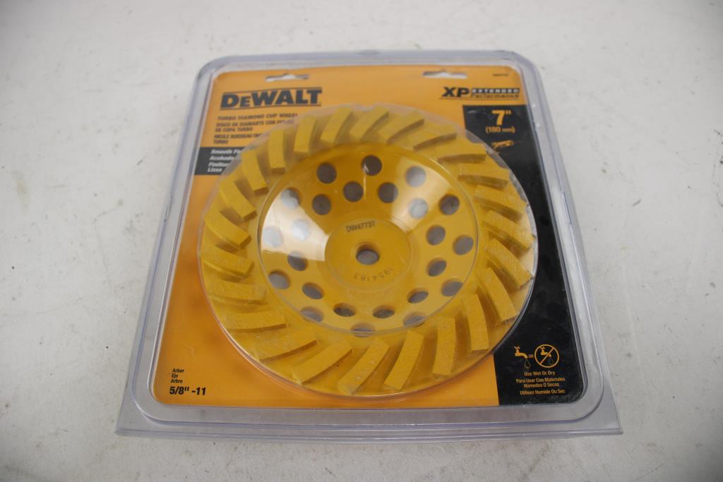 DeWalt Turbo Diamond Cup Wheel, DW4773T | Property Room