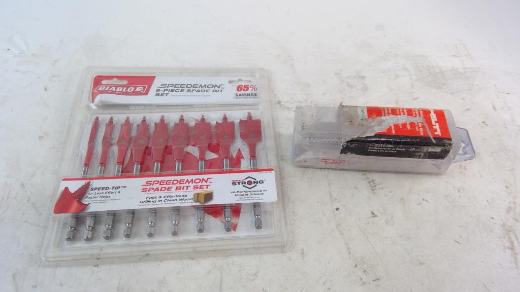 Diablo 9- Piece Spade Bit Set & Metal Saw Blades | Property Room
