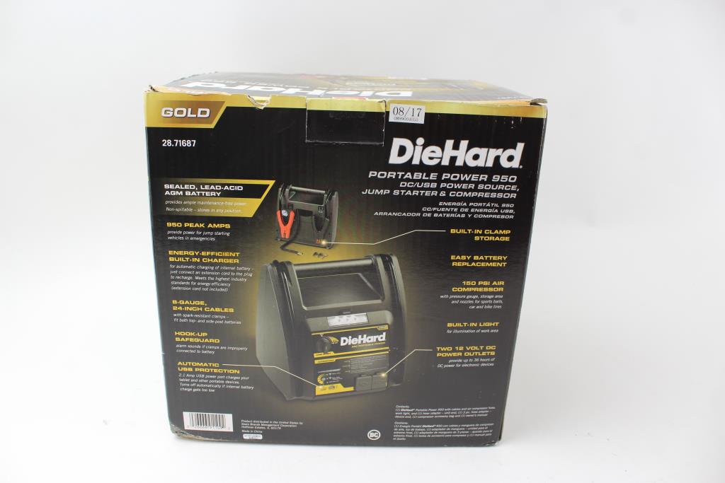 Die Hard Gold 28.71687 Portable Power 950 Jump Starter | Property Room