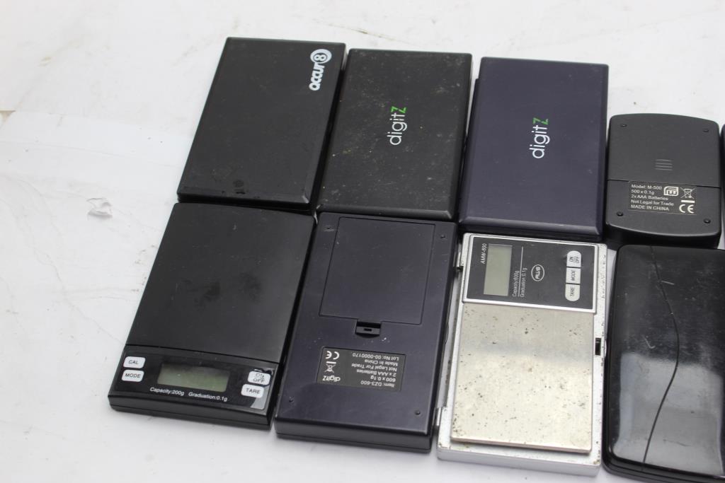Digitz, Accur, Aws+ More Assorted Scales 11 Pieces | Property Room