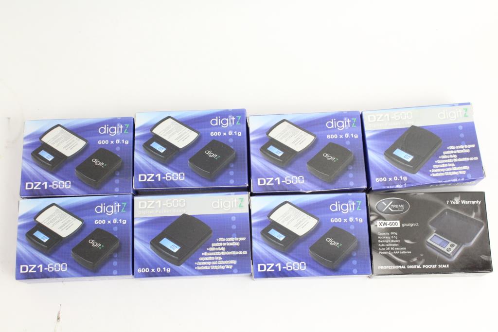 DigitZ And Other Digital Pocket Scales, 8 Pieces | Property Room