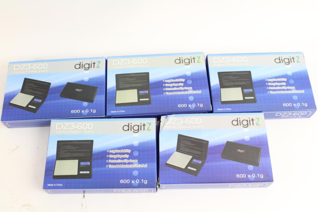 DigitZ Digital Pocket Scale, 5 Pieces | Property Room