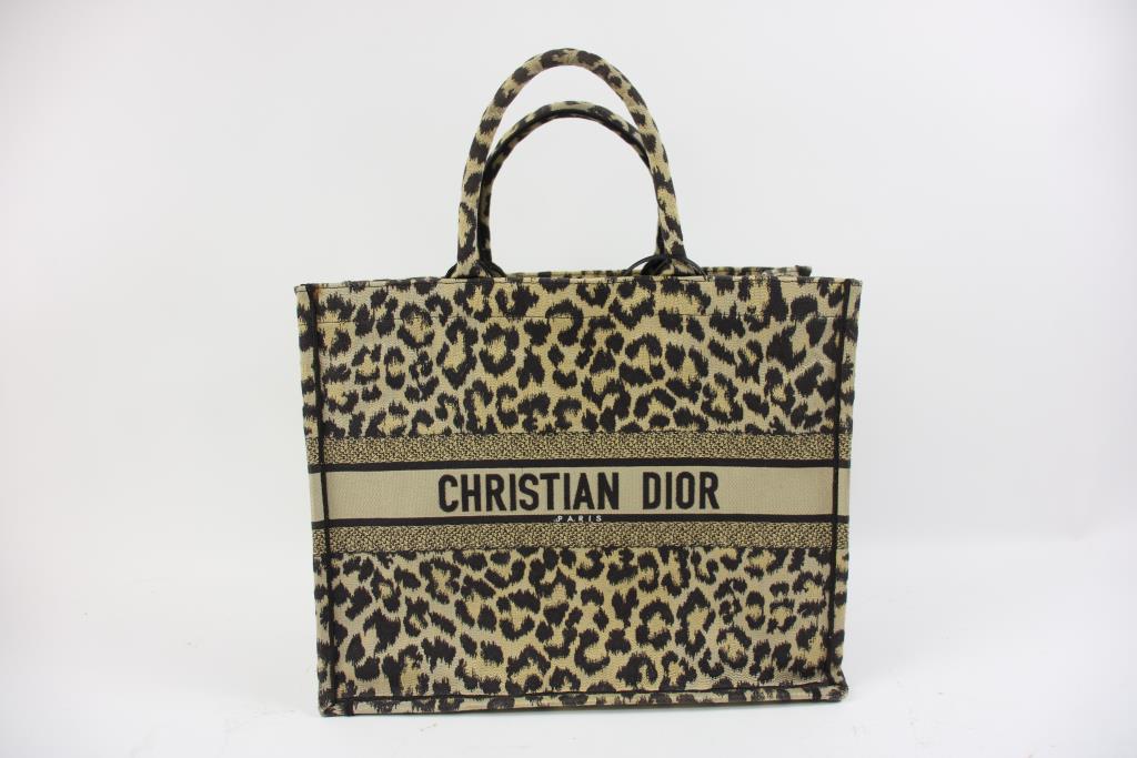 Dior Cheetah Print Large Tote Bag - Doublechecked By Entrupy | Property ...