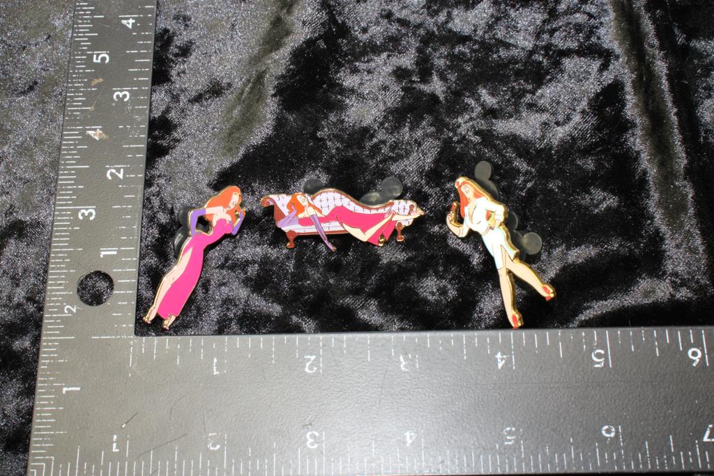 Disney Jessica Rabbit Pins, Lot Of 3 | Property Room