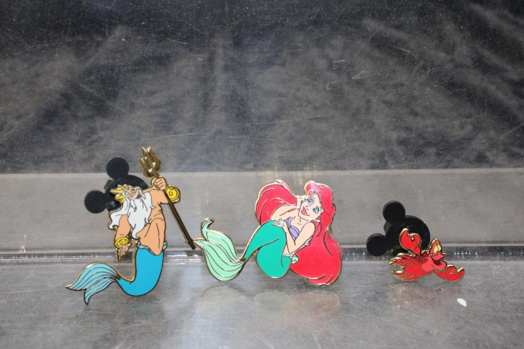 Disney The Little Mermaid Pins, Lot Of 3 | Property Room