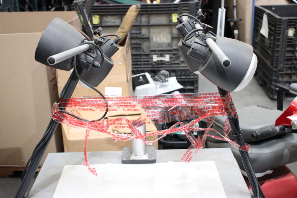 Display On Wheels With Lamps Attached | Property Room