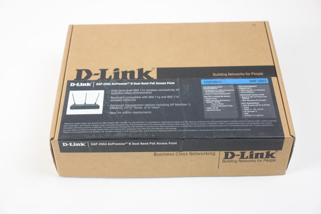 D-Link DAP-2553 AirPremier N Dual Band PoE Access Point | Property Room