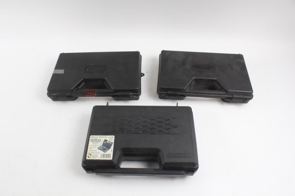 Dosocil And Other Hard Plastic Side Arm Cases, 3 Pieces | Property Room