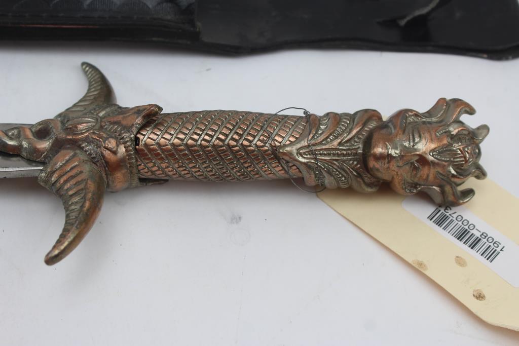 Double Edge Sword And Scabbard/sheath With Belt Slot | Property Room