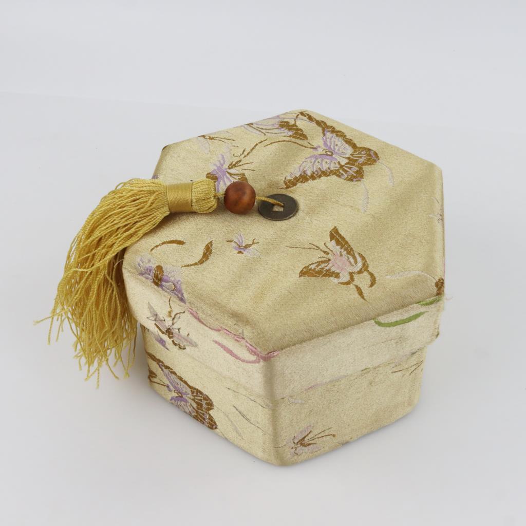 Double Layer Upholstered Jewelry Box | Property Room