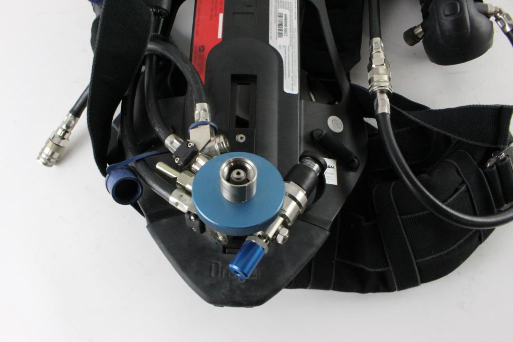 Drager Airboss PSS100 SCBA Harness With Gas Mask | Property Room