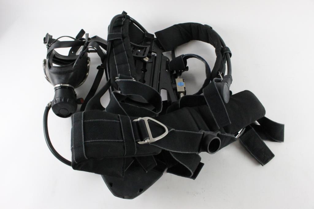 Drager Airboss PSS100 SCBA Harness With Gas Mask | Property Room