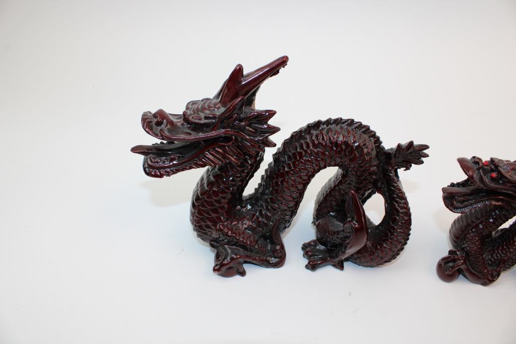 Dragon Storage Cylinder & Dragon Decorations; 3 Pieces | Property Room