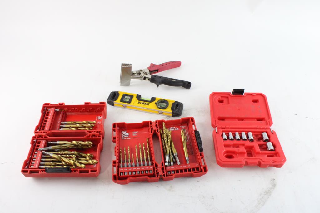 Drill Bits, Sockets & More, 5+ Pieces | Property Room Drill Bits, Sockets & More, 5+ Pieces | Property Room
