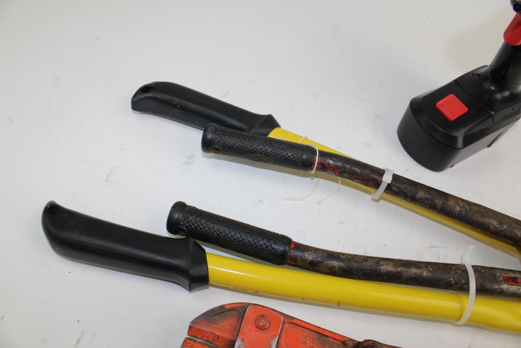 Drill Master Drill & Assorted Bolt Cutters; 5 Pieces | Property Room