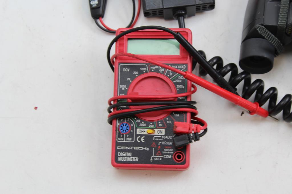 Drill Master Flashlight, Cen-Tech 69096 Digital Multimeter, & More; 5 ...