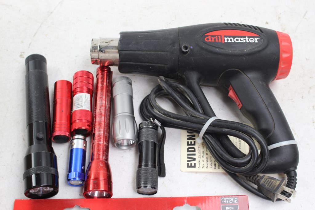 Drill Master Heat Gun, Flashlights, Craftsman Wrenches: Snap On, Zefal ...