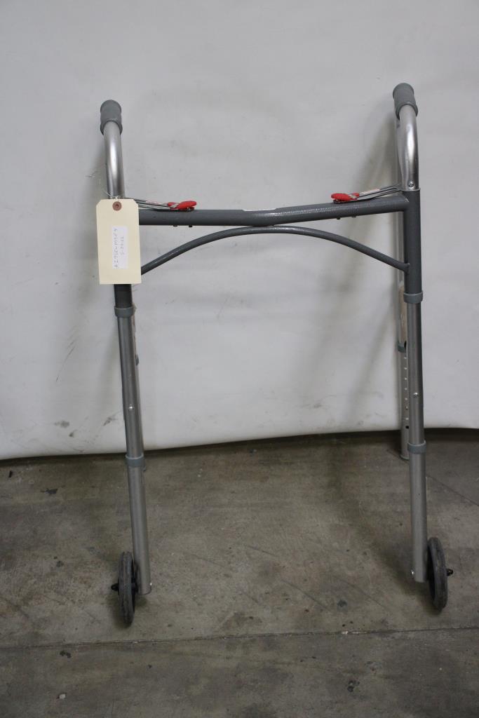 Drive Deluxe Two Button Folding Walker With 5" Wheels | Property Room