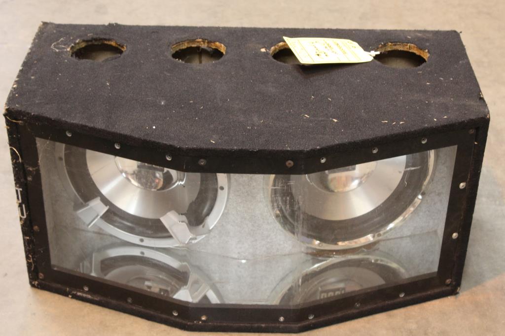 Dual Audio Speaker And Speaker Box | Property Room