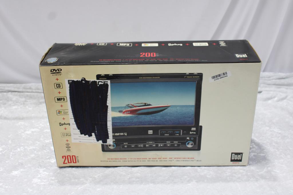 Dual In-Dash DVD Deck With MP3 Playback And Built-In 7" TFT-LCD Monitor ...