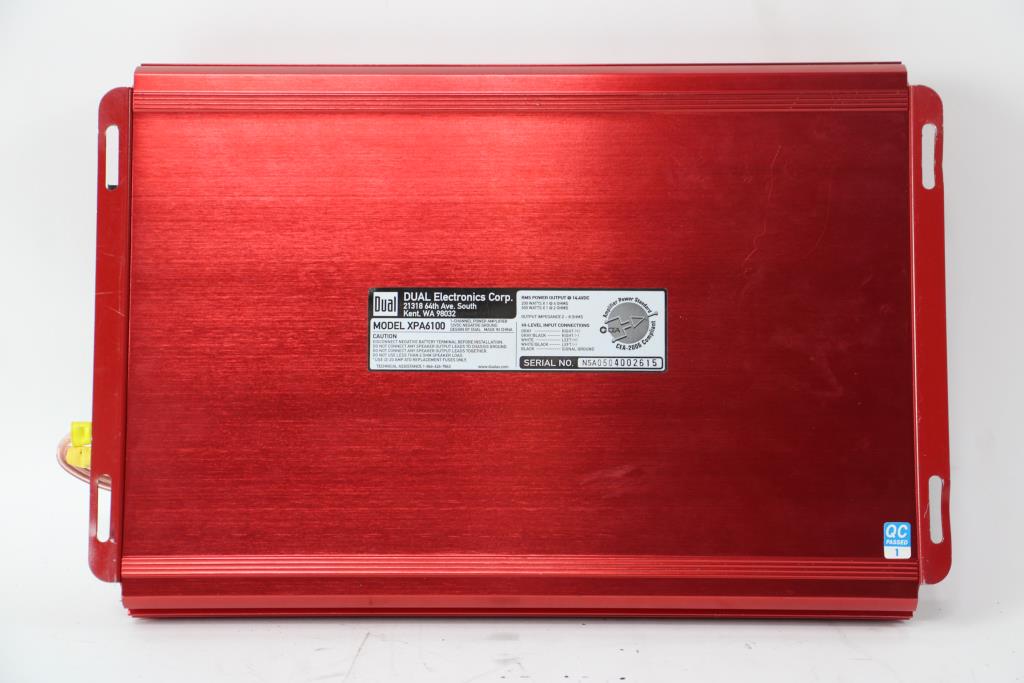 Dual RMS Power Output, XPA6100 | Property Room