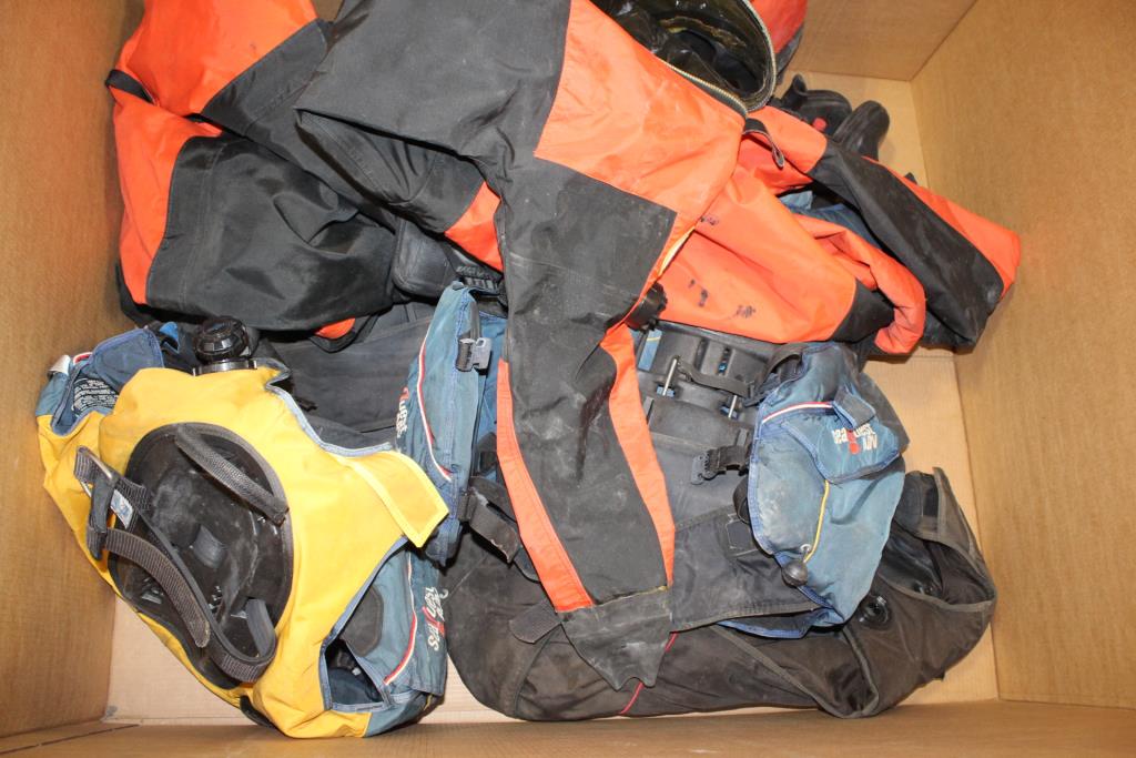 DUI, Sequest, Dacor, Dive Vest, And Immersion Suits, 7 Pieces ...