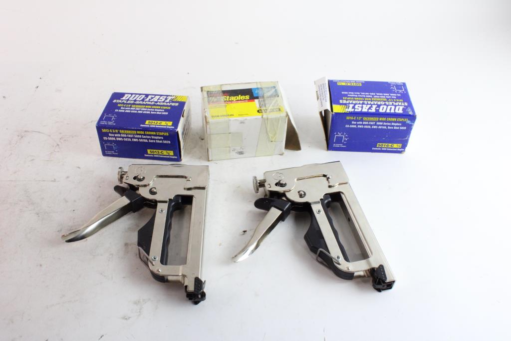Duo-Fast Hand Stapler & Staples | Property Room