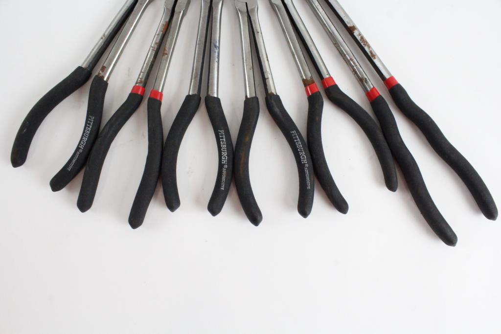 Duralast, Pittsburgh + Great Neck Long Neck Pliers, 6 Pieces | Property ...