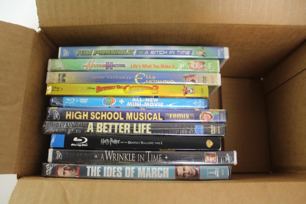 DVD & Blu-Ray Disc Movies; 5+ Pieces | Property Room
