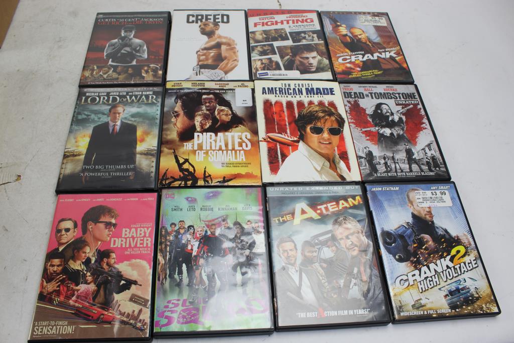 Dvd Movies: Creed, Crank, Suicide Squad And More: 10+ Items | Property Room